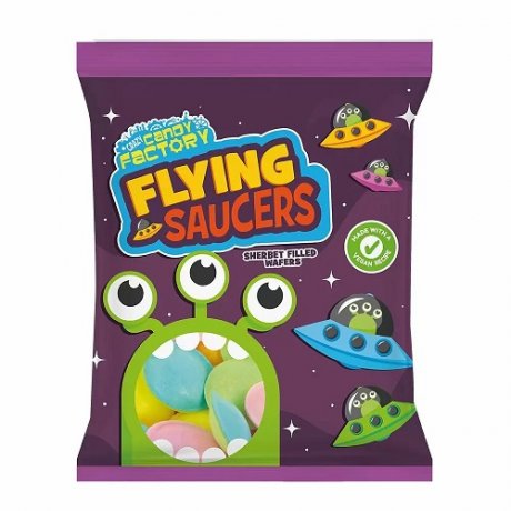 Flying Saucer Sweets - Sherbet Filled Wafer Spaceships