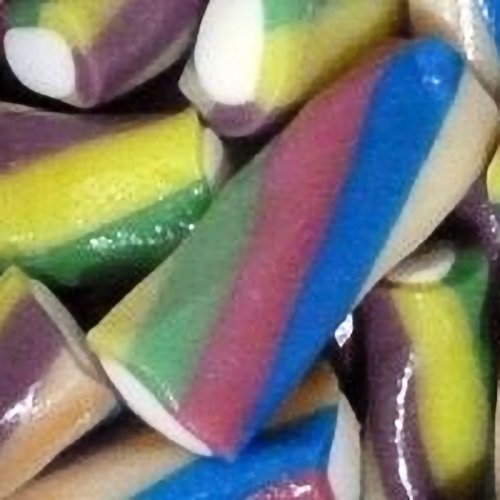 Rainbow Mini Cables: Mouthwatering Retro Sweets | AQuarterOf
