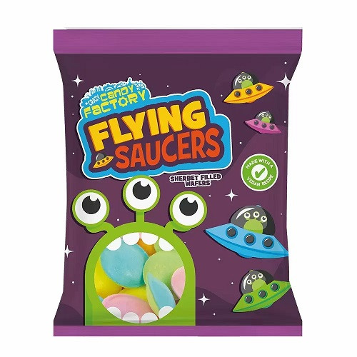 Flying Saucer Sweets - Sherbet Filled Wafer Spaceships