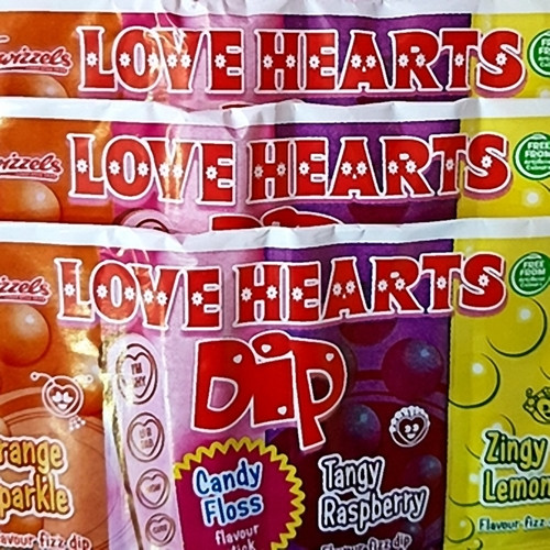 Love Hearts Dip (8 Packs) From A Quarter Of...
