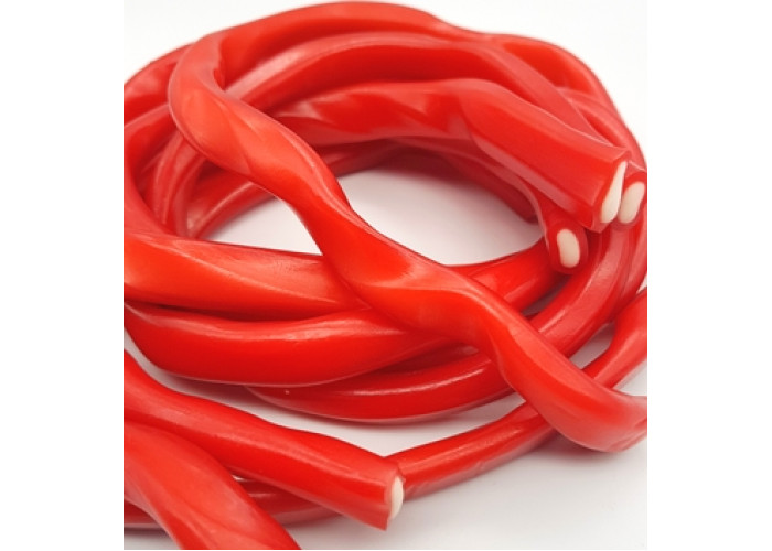 Giant Strawberry Cables (4 Pack): AQuarterOf Retro Sweets