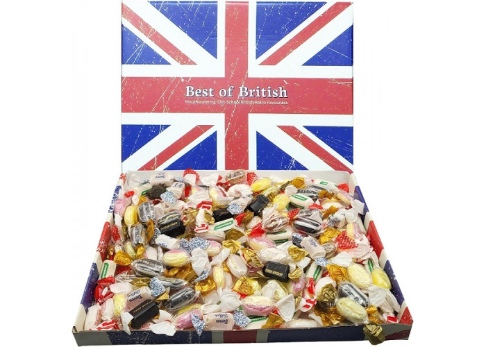 Sugar Free Sweets Selection Union Jack Box | AQuarterOf Retro Sweets